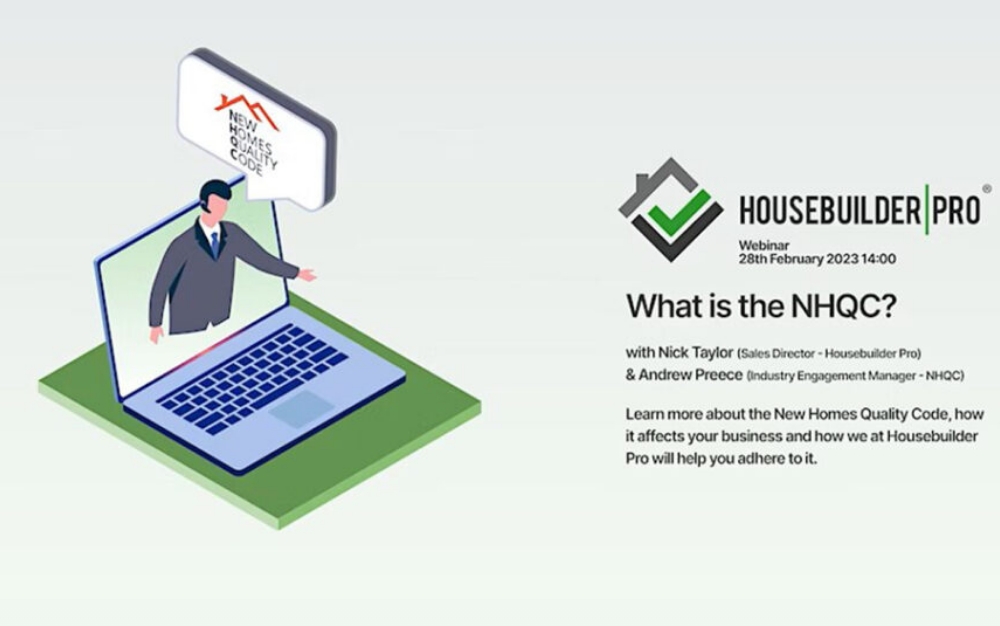 Housebuilder Pro announces webinar with the New Homes Quality Board ...