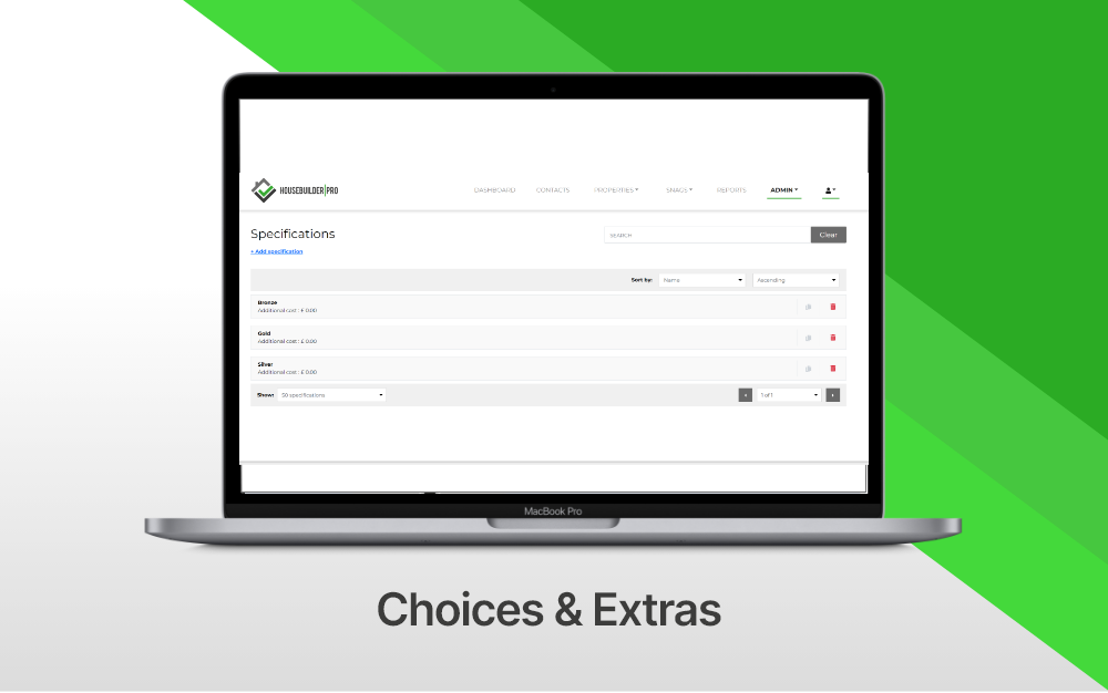 Go the extra mile with choices & extras - Housebuilder Pro