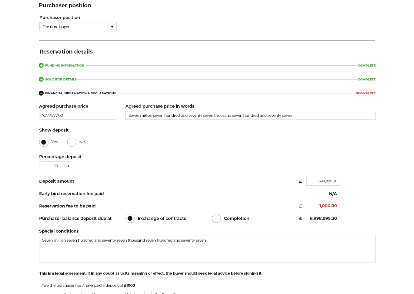 Reservation & Sales Activity - Housebuilder Pro